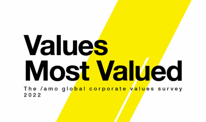 Values Most Valued 2022: amo Global Corporate Values report – Klareco
